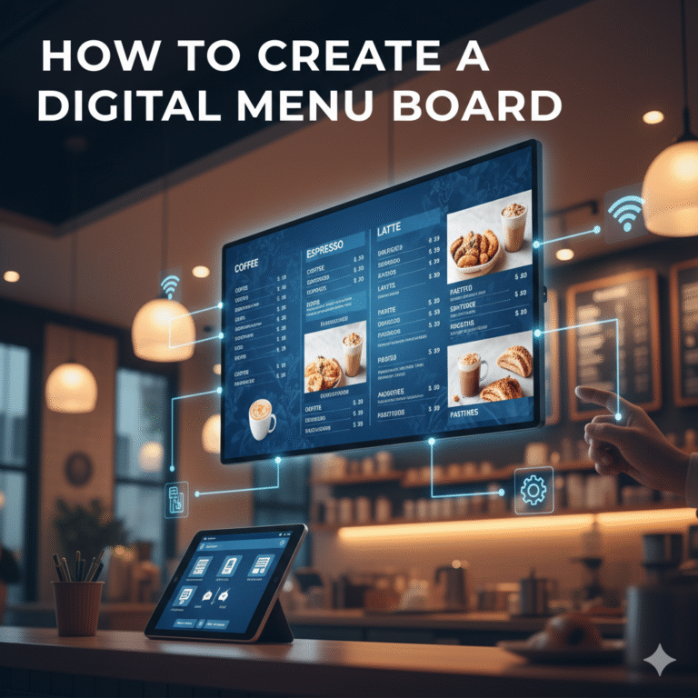 How To Create a Digital Menu Board? - ScreensHub